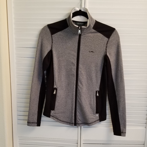 Lauren Ralph Lauren | Tops | Lauren Rl Full Zipper Mock Neck Colorblock ...
